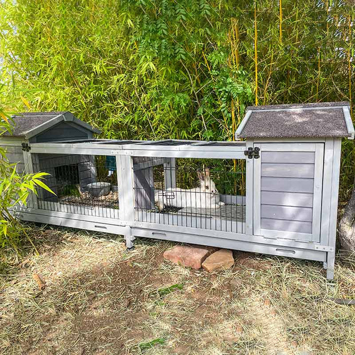 Indoor-Outdoor Rabbit Hutch | Bunny Hutch -Aivituvin
